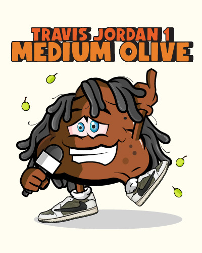 Travis Medium Olive Jordan 1 Signals a Cop Battle Incoming!